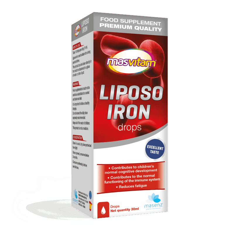 LIPOSO IRON DROPS - Masenz - Pharma International